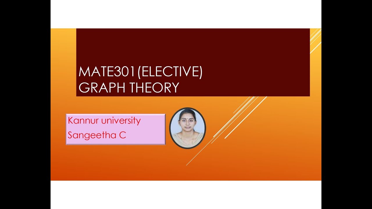 Msc Third Sem Kannur University Graph Theory Class1 Youtube 0931