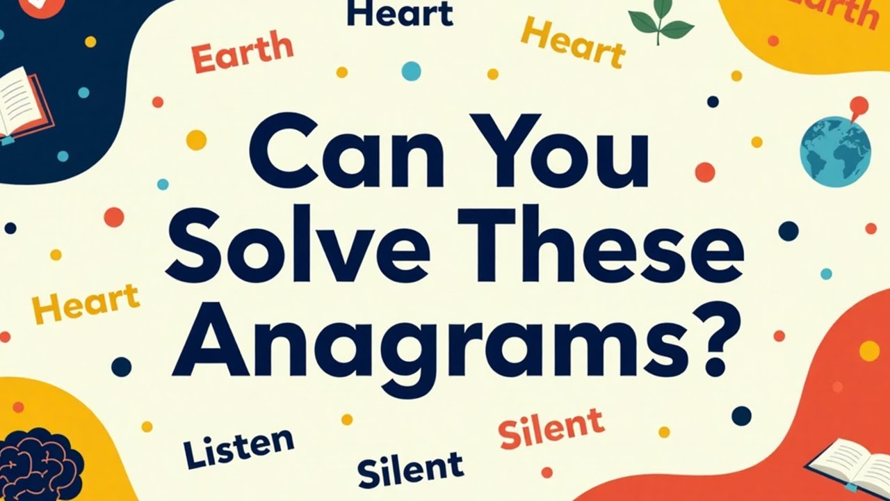 Wordplay Challenge: Can You Solve These Anagrams? - YouTube