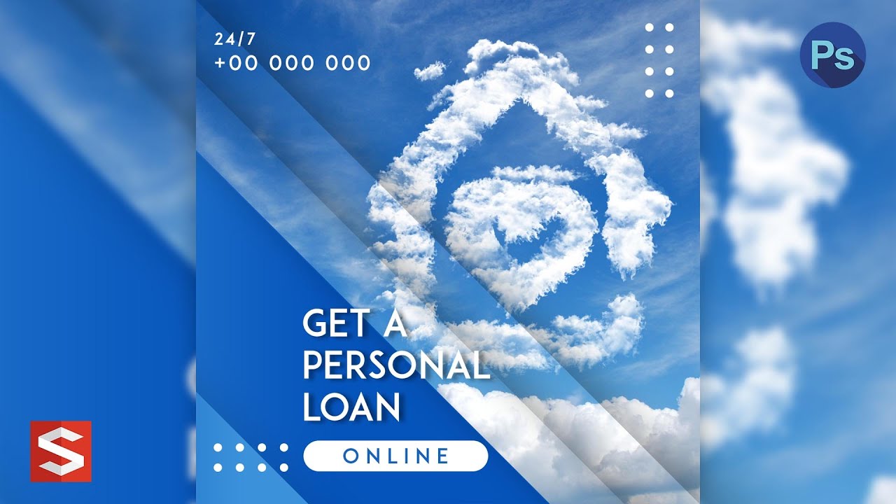 Personal Loan Poster Photoshop Design | Sopheap Design - YouTube