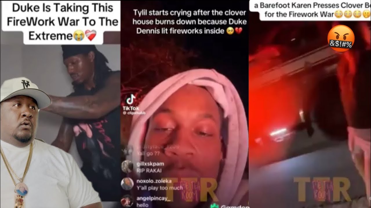 KAREN CALLS THE COPS AFTER AMP BURNS DOWN CLOVER BOYS HOUSE REACTION ...