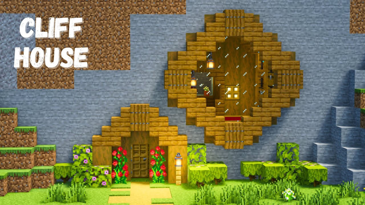 Minecraft: How to Build a Stunning Cliffside / Mountain House - perfect ...
