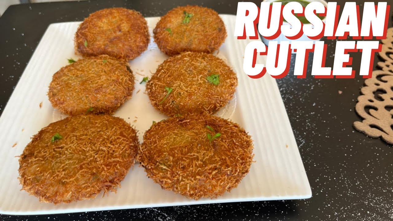 Chicken Russian Cutlets Recipe In Hindi | Shadiyo Wale Russian Cutlet ...