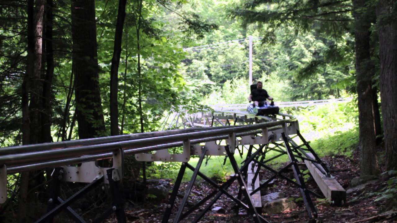 Attitash Nor'Easter Mountain Coaster Summer Cruising - YouTube
