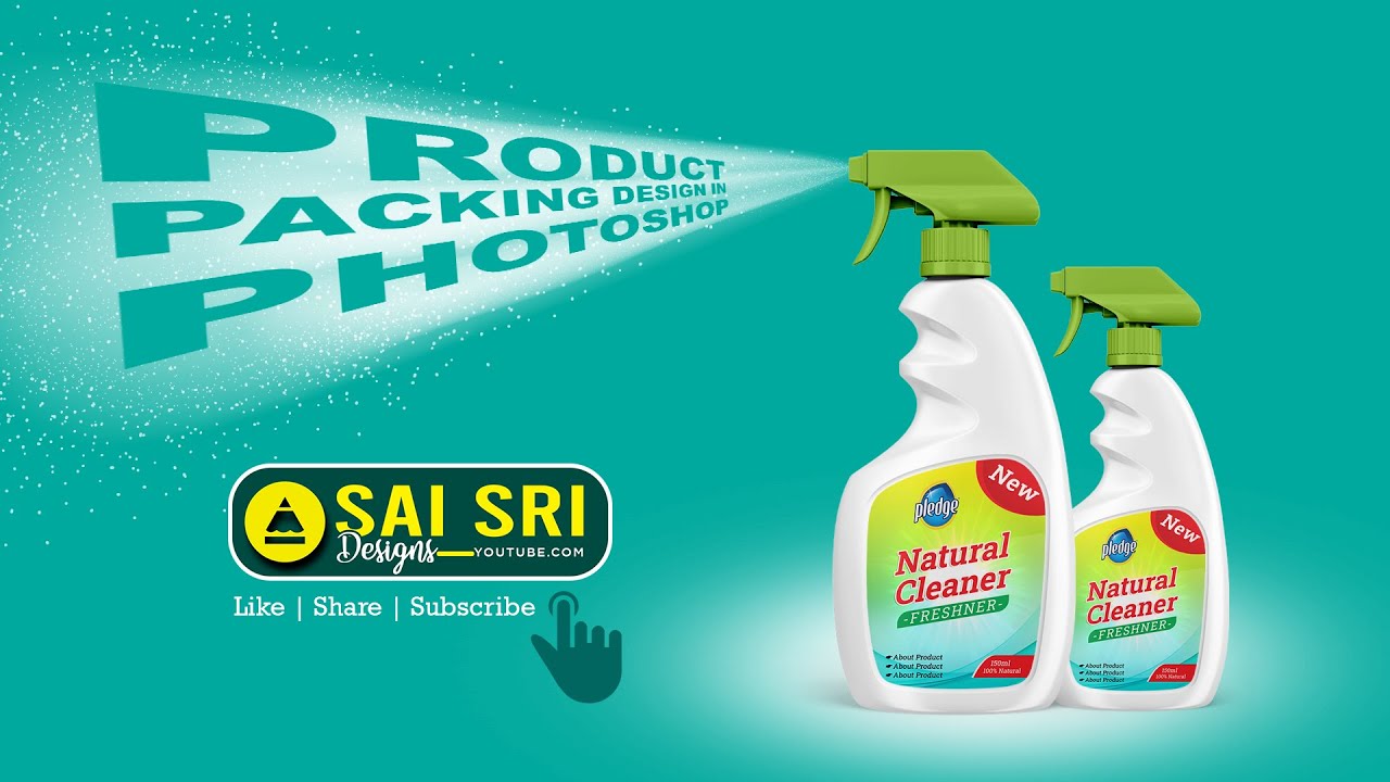 Product Packing Design in Photoshop | Label Design... - YouTube