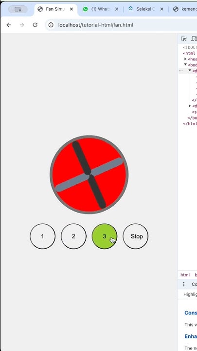 Saklar Dan Kipas Angin Lamp Tutorial Html Htmlcssjavascript Webdev Coding Css