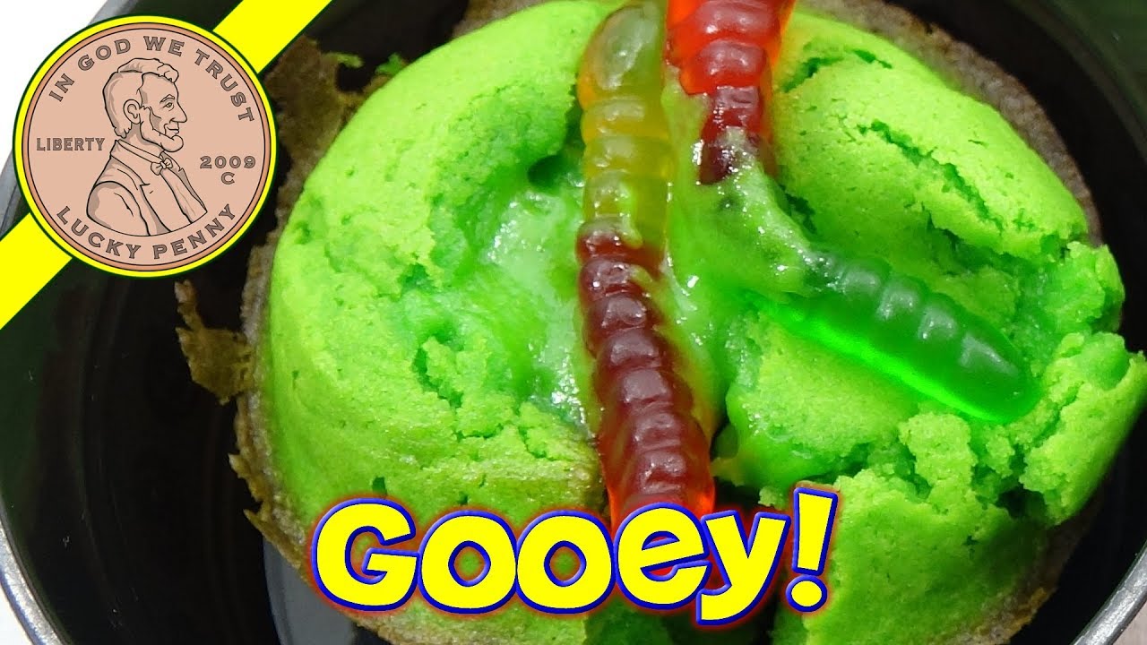 Halloween Ooey Gooey Lave Cake Kit With Gummy Worms - Does It Ooze ...