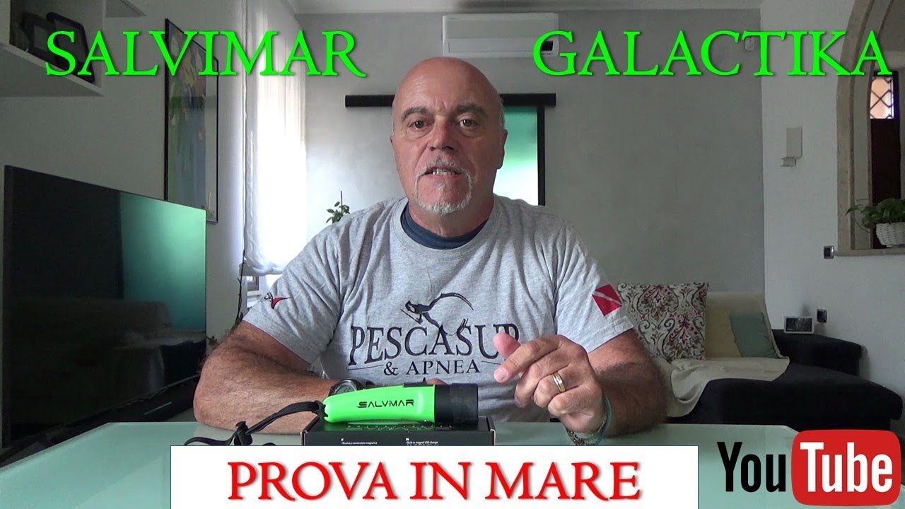 pescasub : PROVA in MARE Torcia Led GALACTIKA Salvimar - YouTube