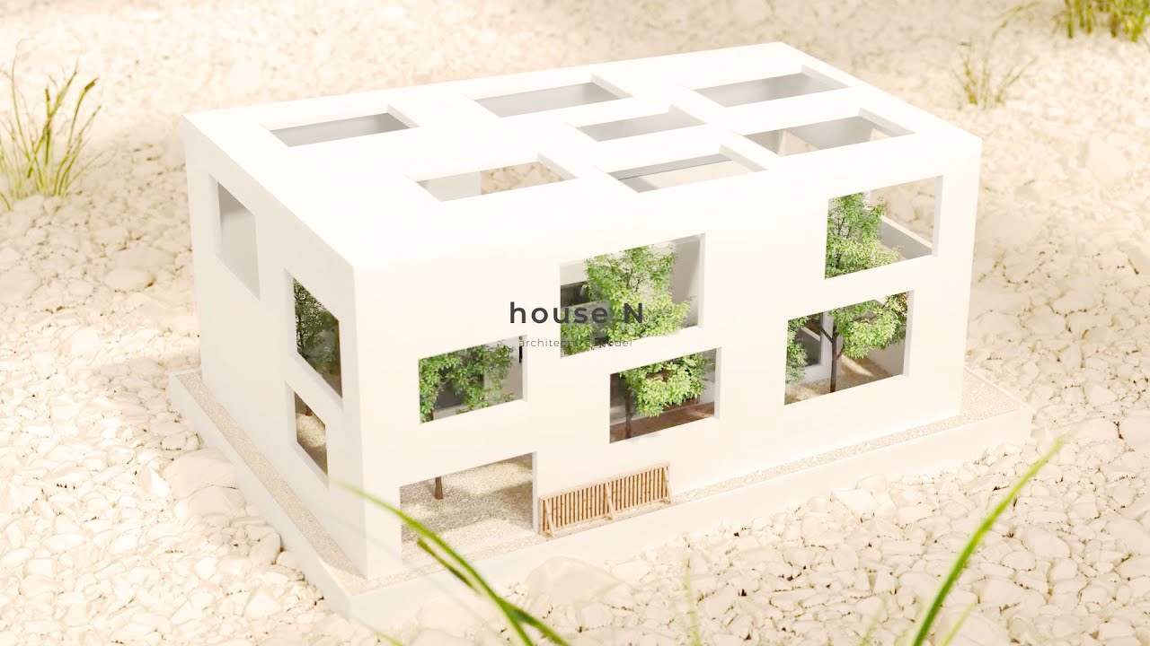 house N architecture model - YouTube