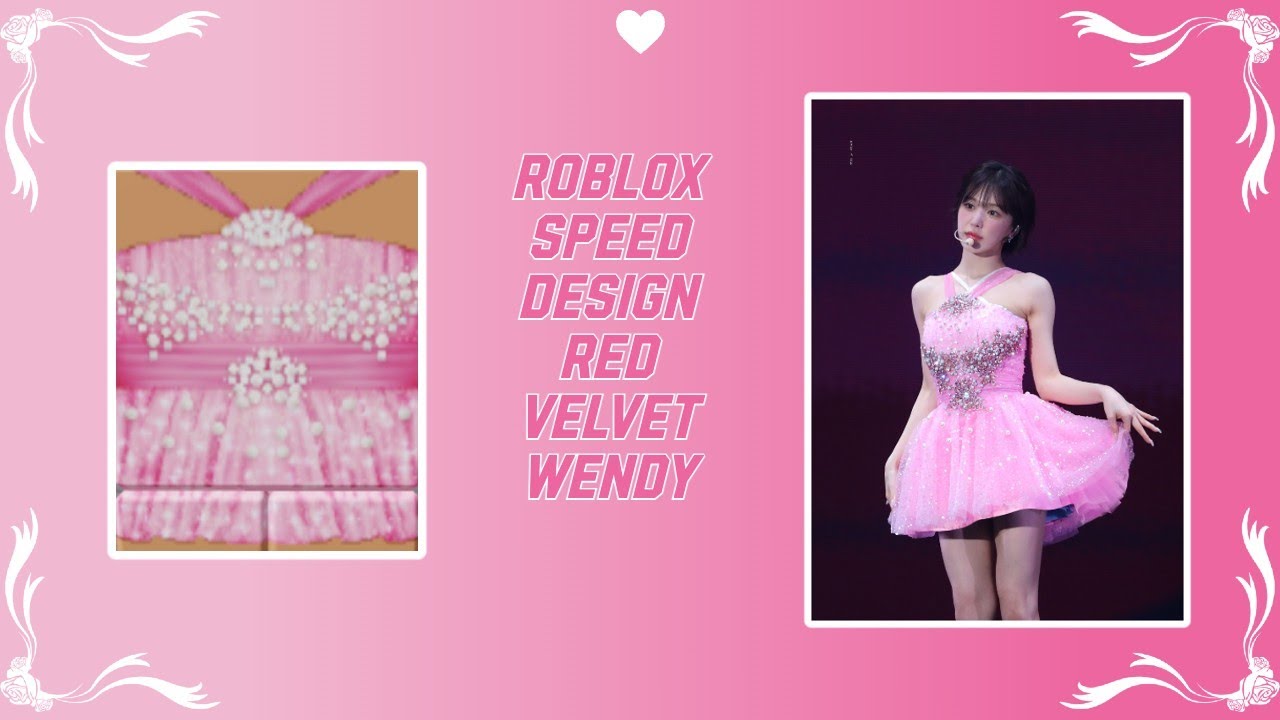 ROBLOX Speed Design - Red Velvet Wendy R to V Tour Outfit - YouTube