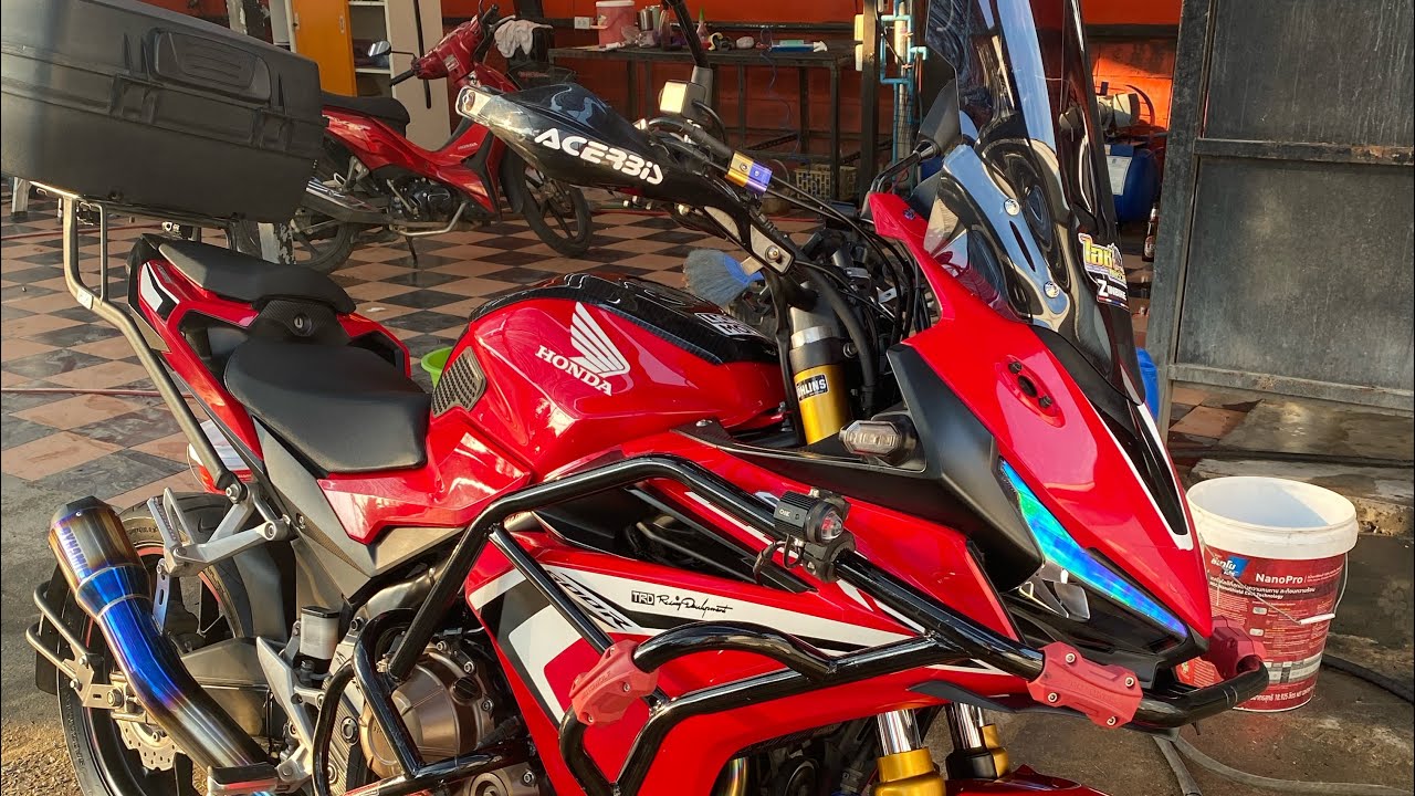 รีวิวCbr500xr ทรงทัวร์ริ่ง แนวทางการแต่ง cbr500r แปลงทัวร์ริ่ง - YouTube