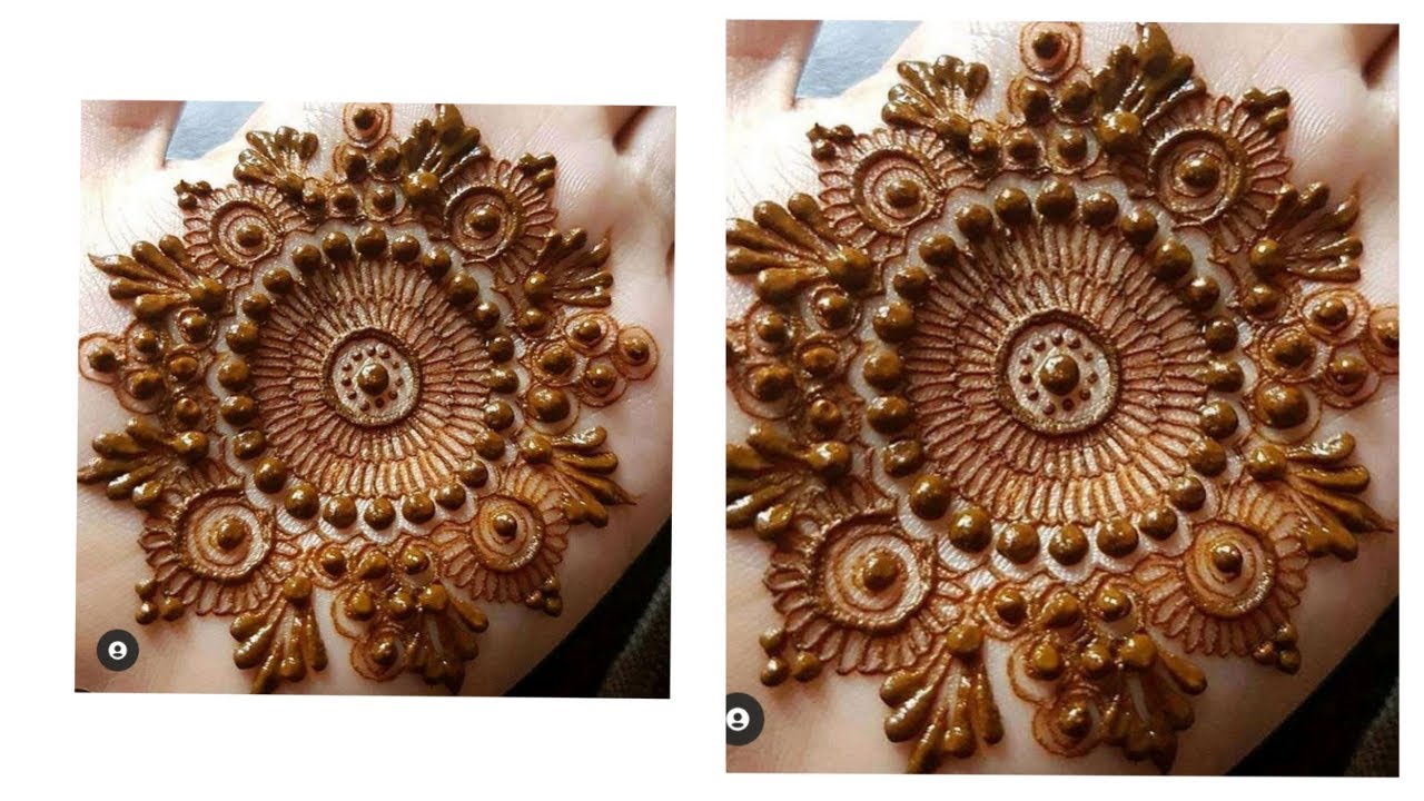 Easy & simple tiki design 2022||tiki design||heavy mehndi||my passion ...