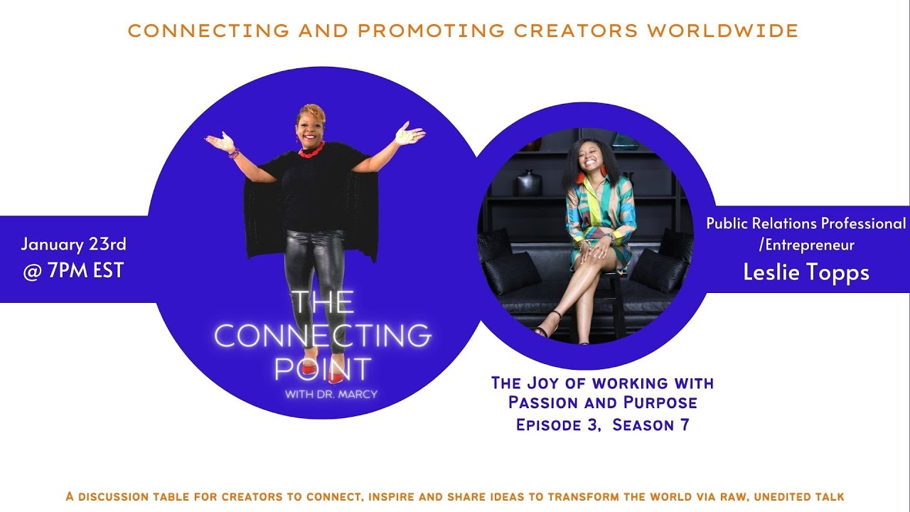 The Connecting Point with Dr. Marcy (1-23-24) with Leslie Topps (Public ...