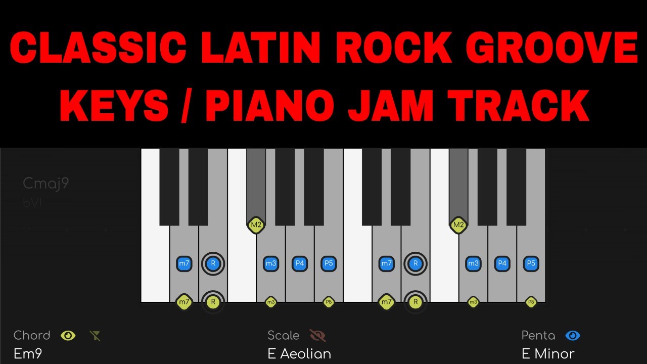 A Dorian Jam Track Santana Style Keyboard / Piano Backing Track (A ...