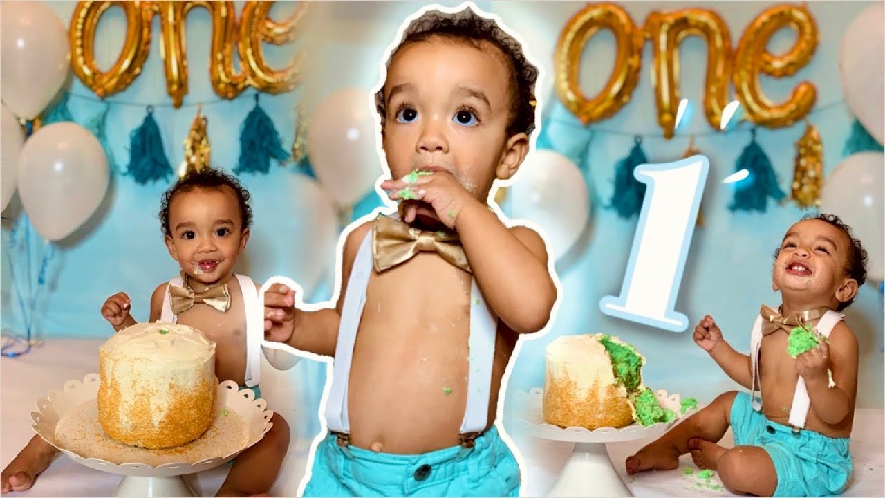 DIY Smash Cake Photoshoot! | RILEY IS ONE!!! - YouTube