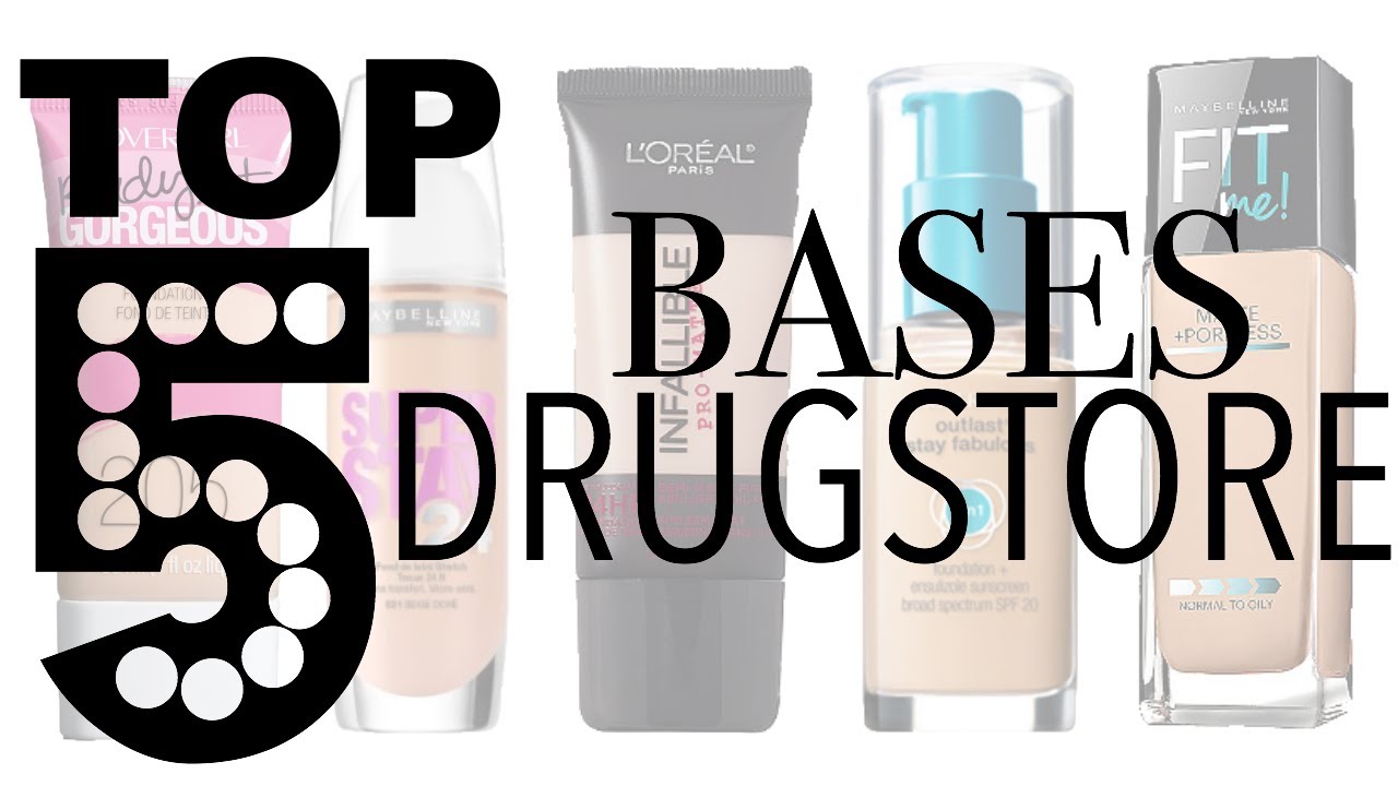 TOP 5 BASES (FOUNDATION) FAVORITAS "DRUGSTORE"! || LaFlacaRamirez - YouTube