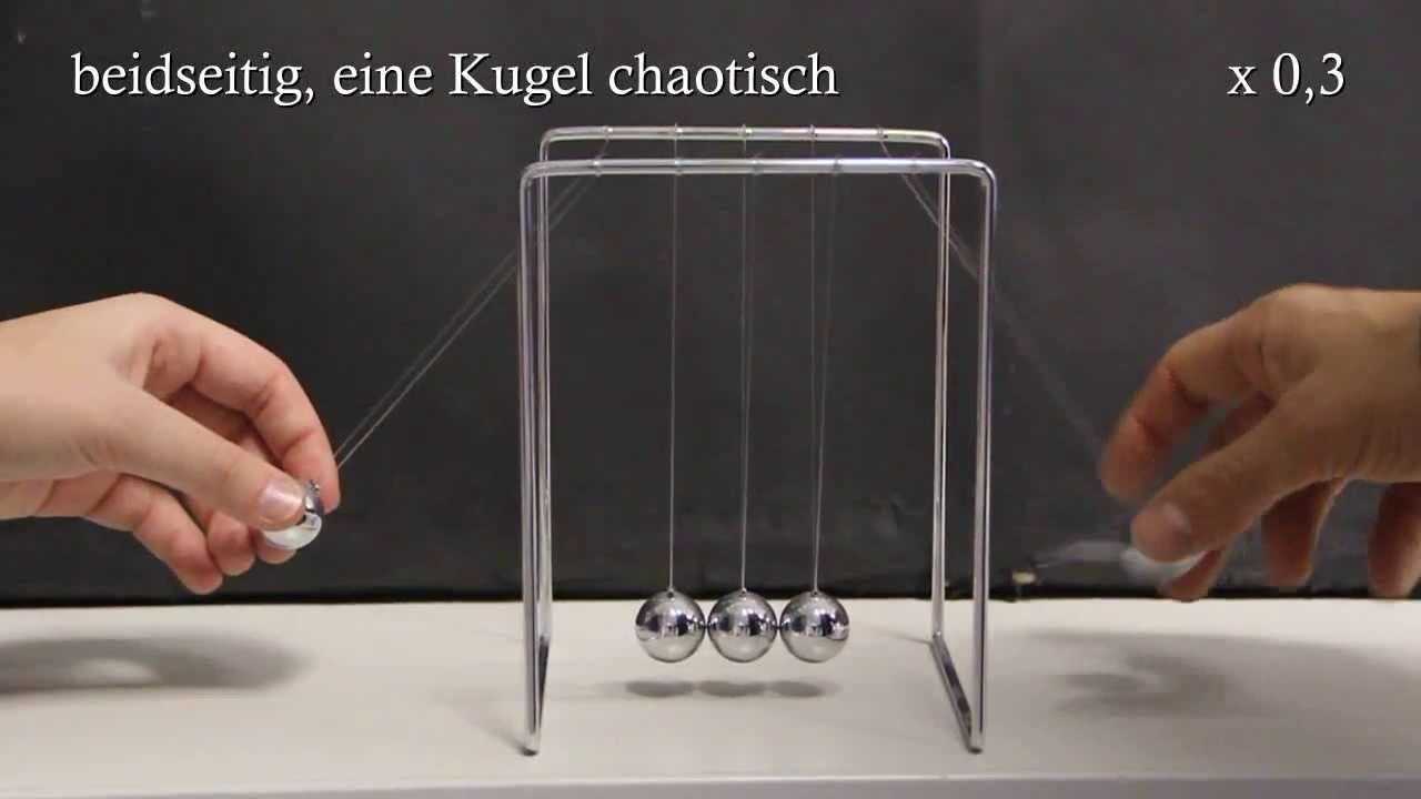 Physikversuch Newtonkugeln Kugelstoßpendel Demonstrationspraktikum Uni ...