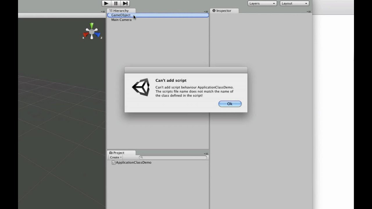 Unity3d Tutorial Application Class Part 1 Runinbackground Youtube