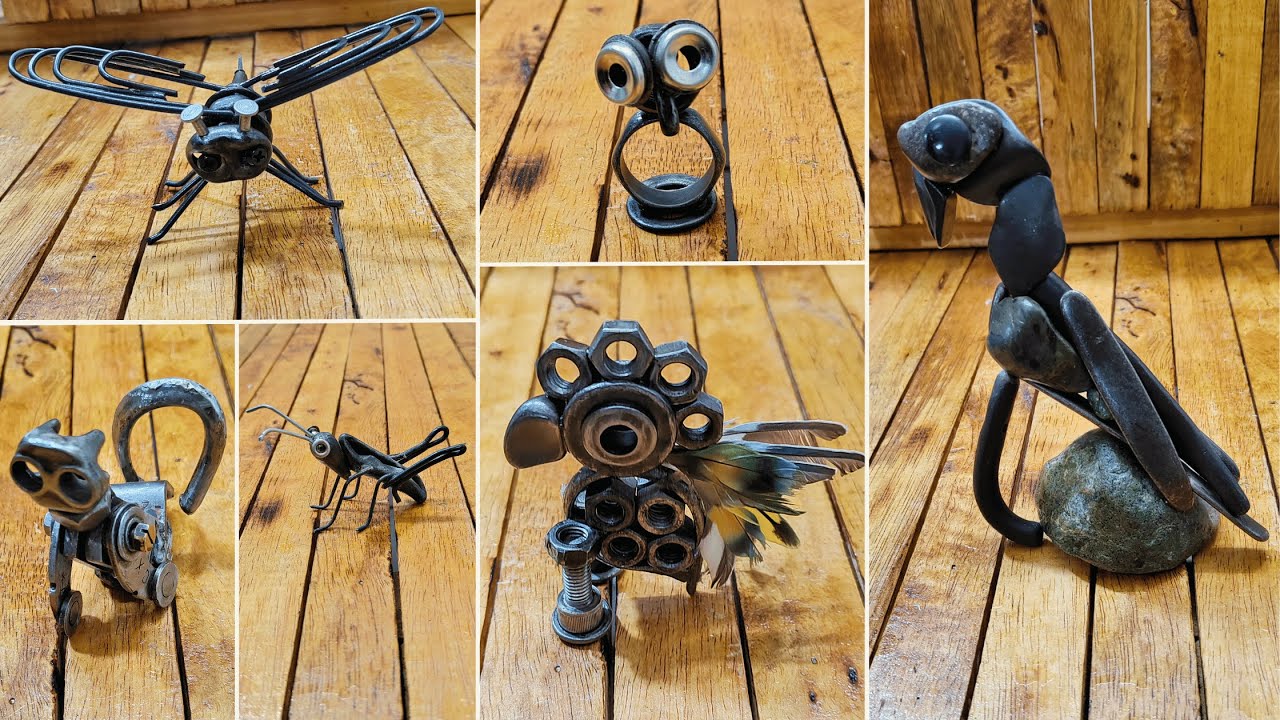 Scrap welded Metal art welding ideas for Beginners | DIY Simple Welding ...