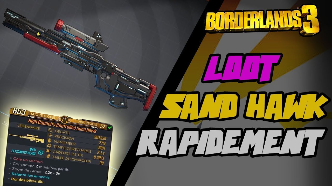 FARM RAPIDEMENT LA SAND HAWK!! | BORDERLANDS 3 | BONUS [NO VOCAL] - YouTube