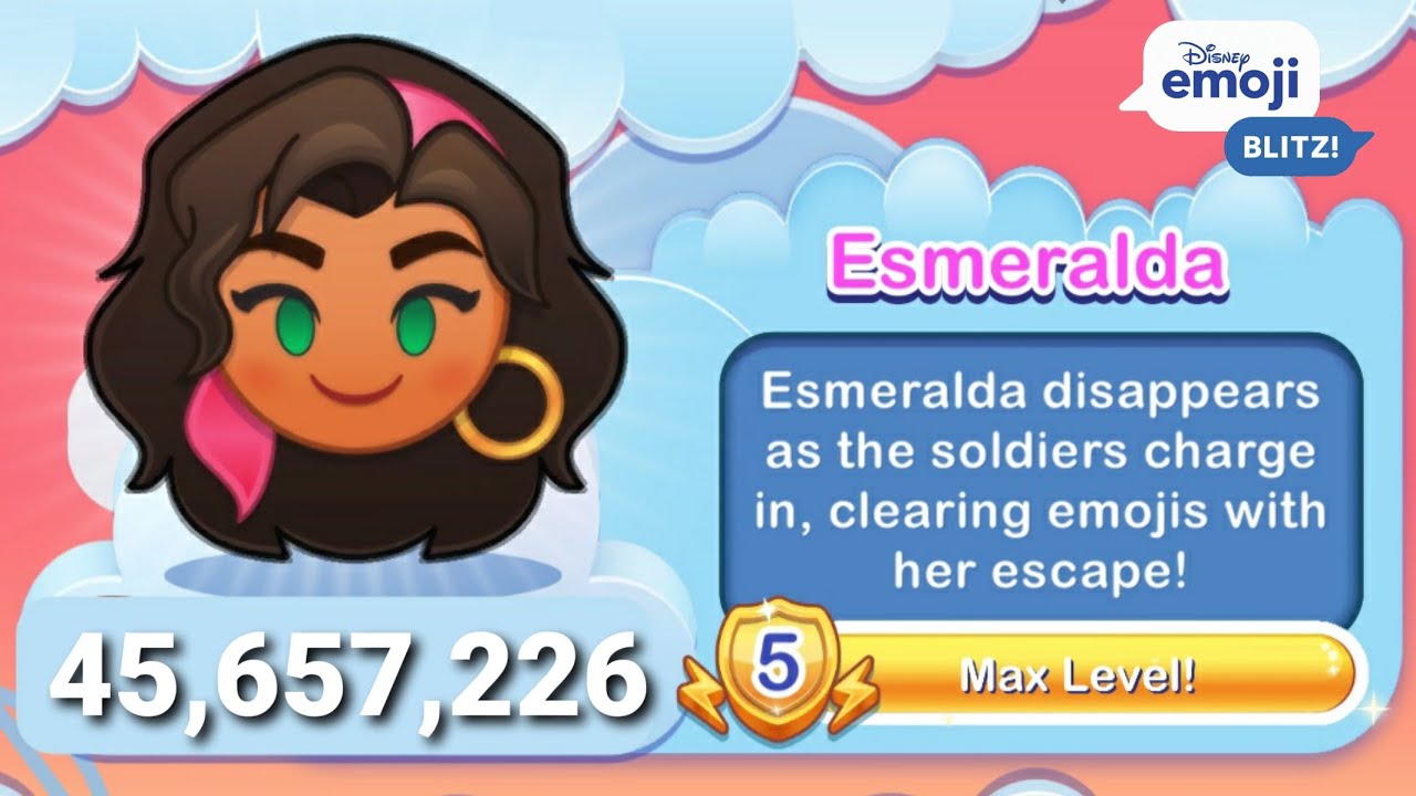 Disney Emoji Blitz - Esmeralda (Level 5) - The Hunchback of Notre Dame ...