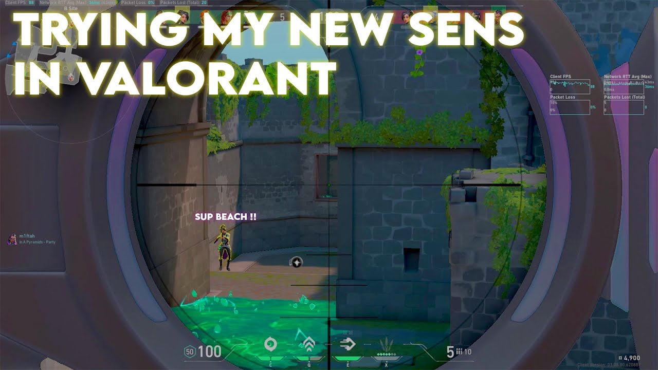 TRYING MY NEW SENS IN VALORANT !! || VAL HIGHLIGHTS - YouTube
