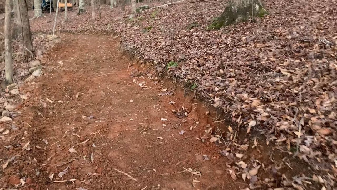 How To Make An ATV Trail In The Woods Part 1 Circle C Outdoors - YouTube