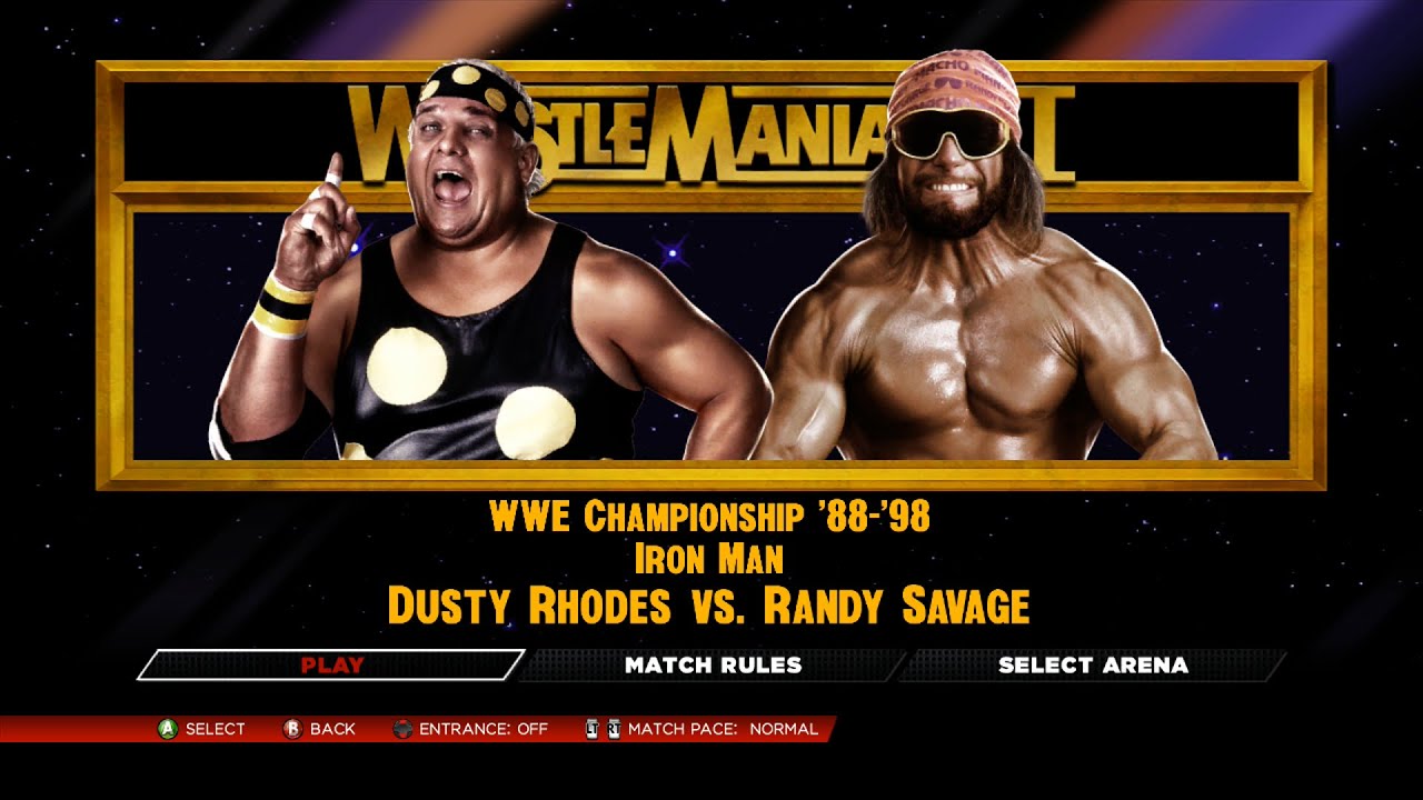 WWE 2K14 | Dusty Rhodes vs. Macho Man Randy Savage - YouTube