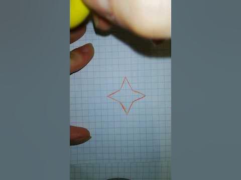 Star in a square drawing - YouTube