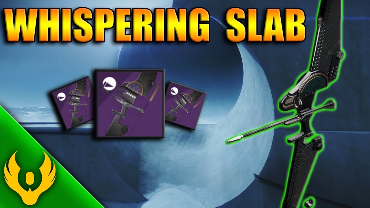Destiny 2 Whispering Slab Legendary Combat Bow PvP Gameplay Review ...