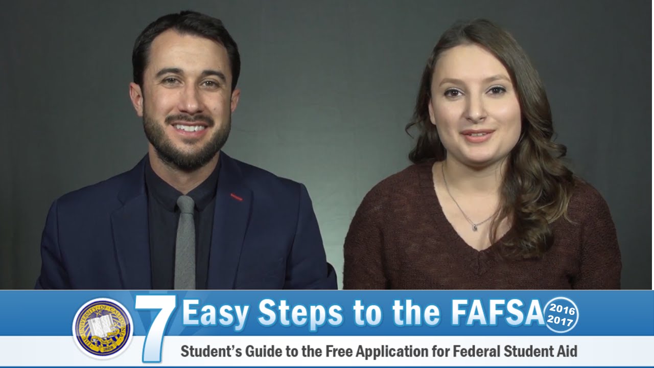 Start Here - 7 Easy Steps to the FAFSA - YouTube