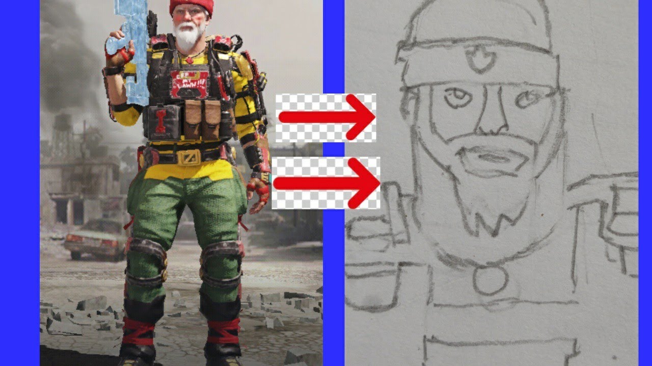 CALL OF DUTY MOBILE drawing new santa skin(Norman Garden)Part 1 - YouTube