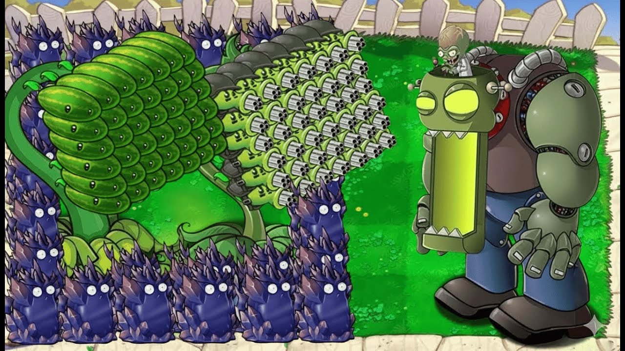 PVZ Fusion Challenge! 1 Plant VS 500 Obsidian Gargantuar - YouTube