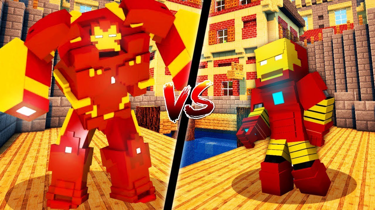 HULKBUSTER VS IRON MAN EN MINCRAFT | HULKBUSTER MINECRAFT VENGADORES ...