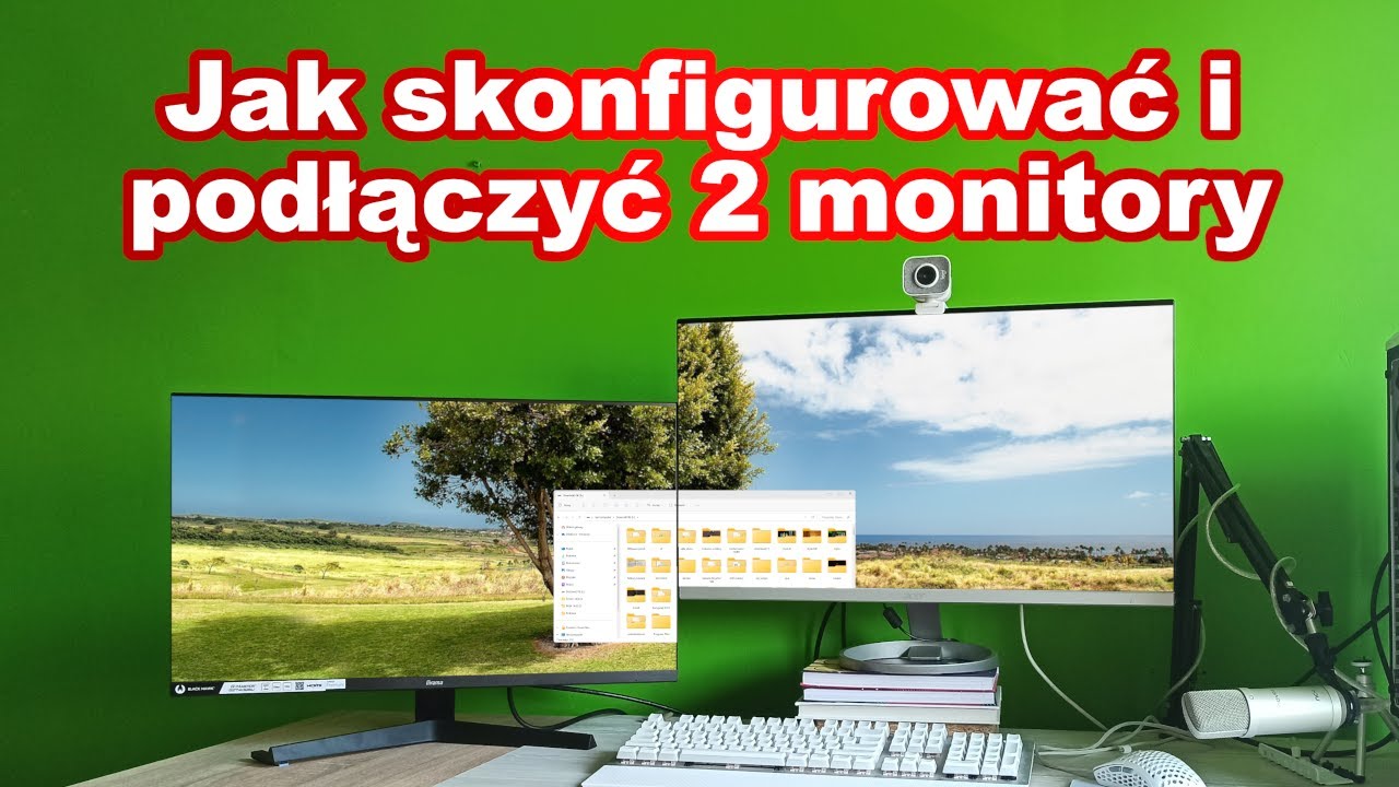 Jak podłączyć dwa monitory do komputera - YouTube