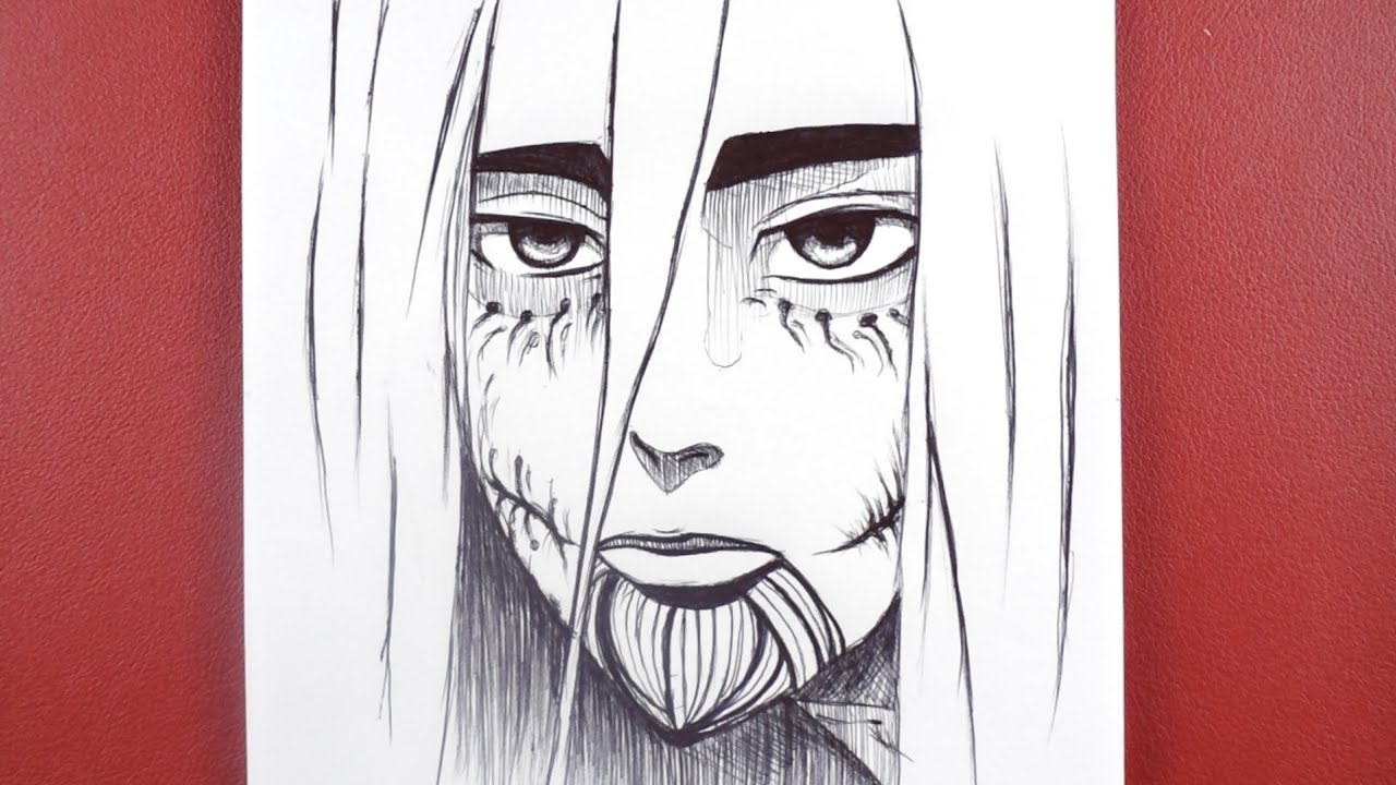 How to Draw Eren yeager | Attack on Titan art Tutorial - YouTube