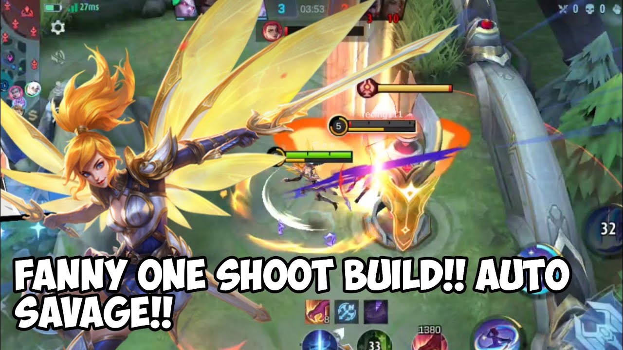 FANNY BEST BUILD FOR ONE SHOOT(Must Try) FANNY RANKED GAMEPLAY 2023 ...