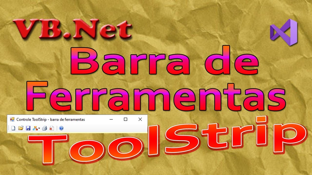Barra de ferramentas ToolStrip com VB.Net. Visual Basic - YouTube