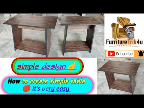 How to make a simple table | how to make desk | Furniture Trik 4U - YouTube