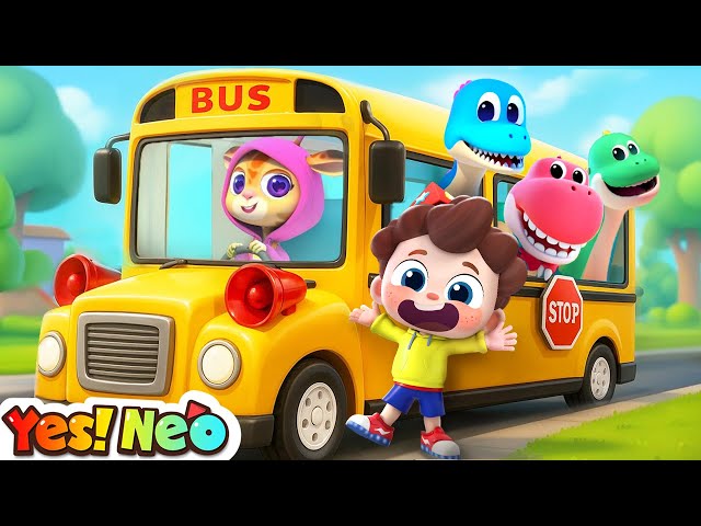 T-rex on the Bus | Dinosaur Song | Animal Song | Nursery Rhymes & Kids ...
