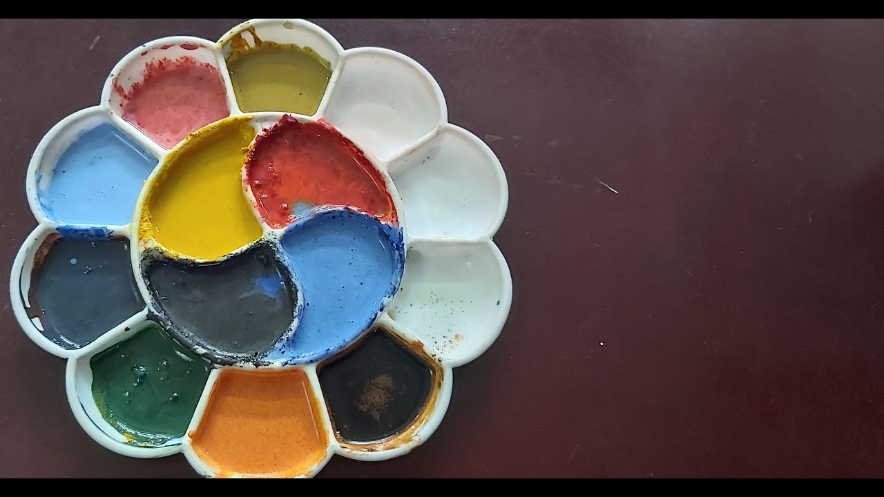 How to make 12 Colour Paints at Home -- By Sarvesh - YouTube