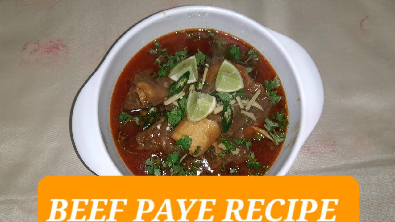 PAYA RECIPE||Beef paye recipe in hindi - YouTube