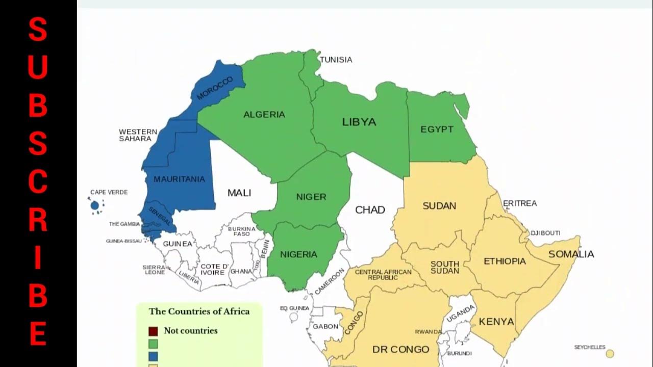 Learn all 55 African Countries Easily and Quickly With Mnemonics! - YouTube