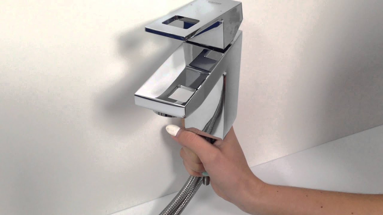 Bateria umywalkowa Grohe Eurocube 23127000 - YouTube