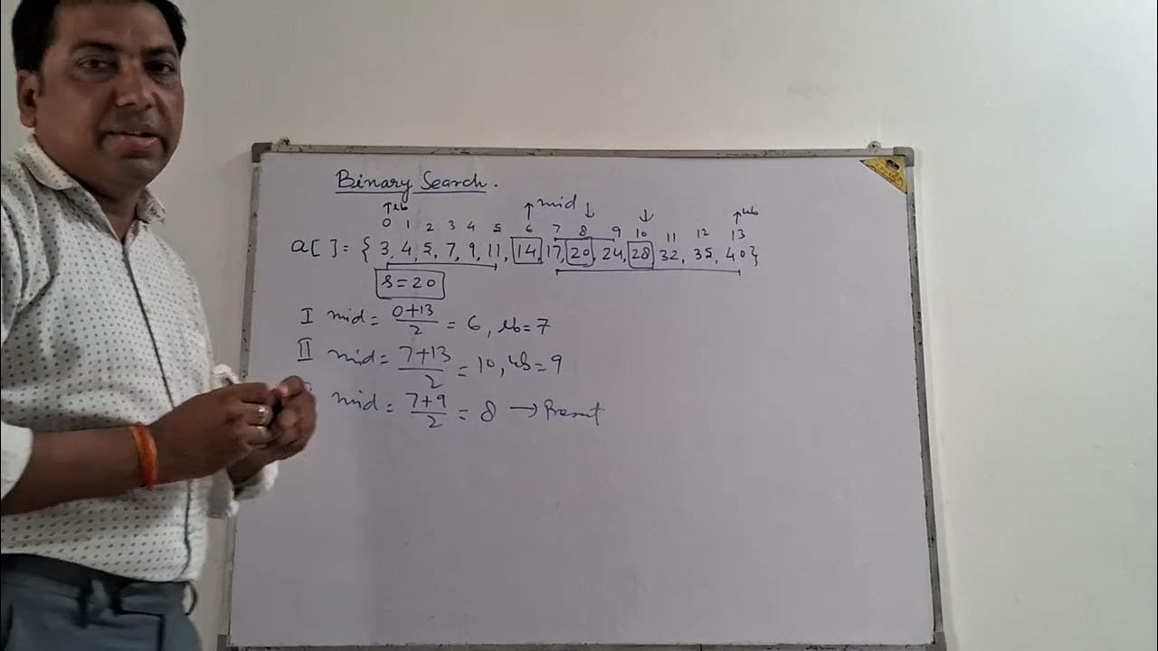 Binary Search || Class XII || Mukesh Srivastava @ComputerAdda23 - YouTube