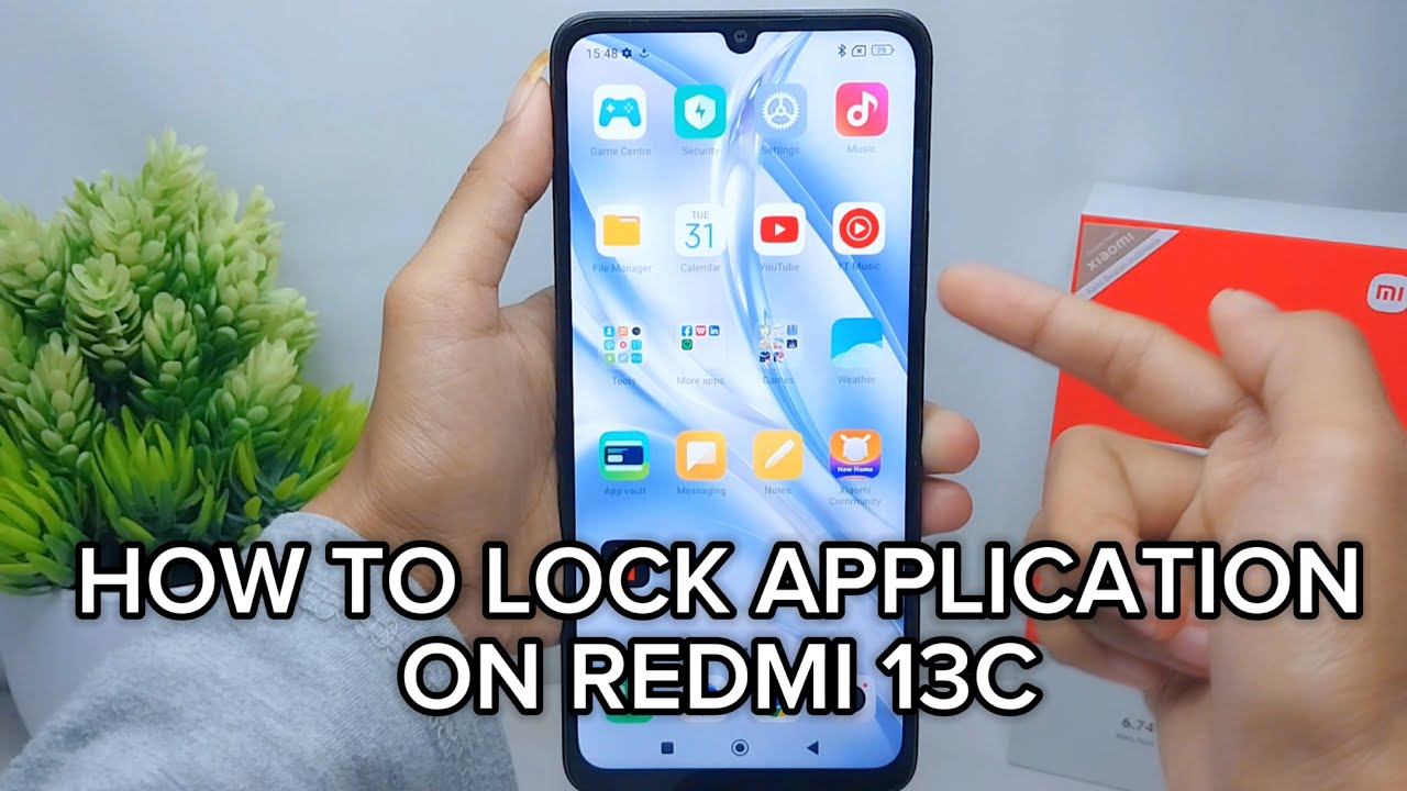 How To Lock Application On Redmi 13c - YouTube