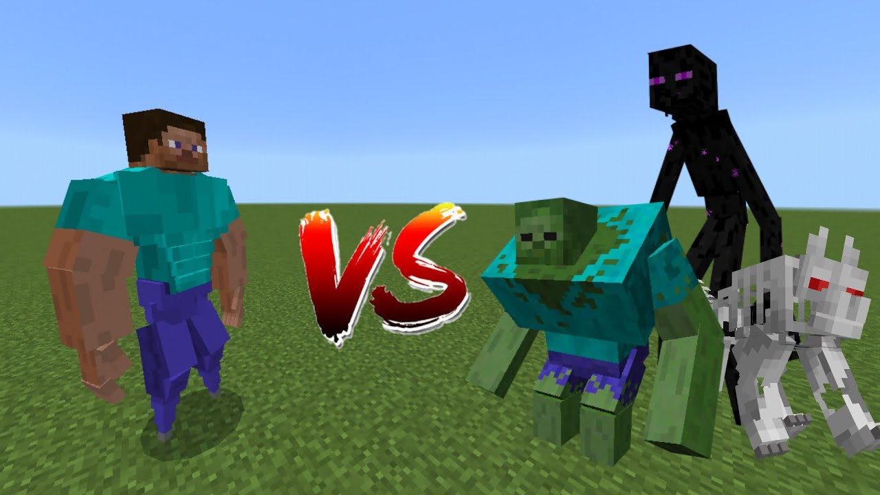 Mutant steve VS Mutant creatures - minecraft - YouTube