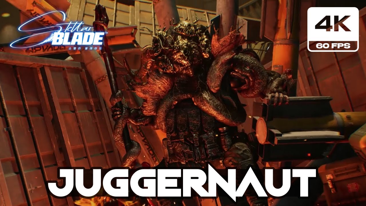 Stellar Blade - Juggernaut Boss Fight (4K 60FPS PC Very High Graphic ...