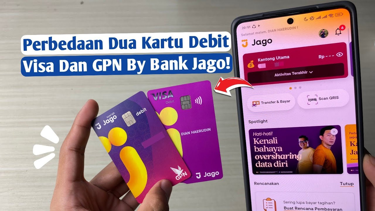 Perbedaan Kartu Debit Visa Dan GPN Bank Jago - Mending Yang Mana? - YouTube