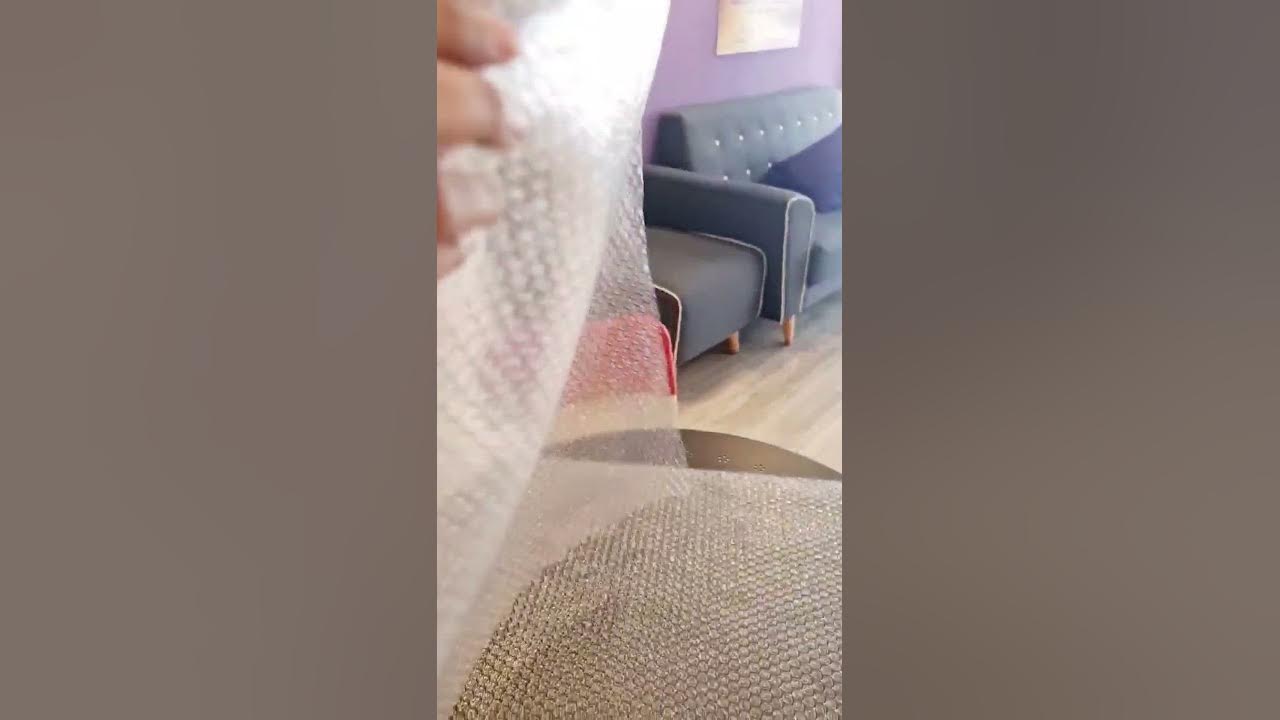 How to wrap parcels with bubble wrap! - YouTube