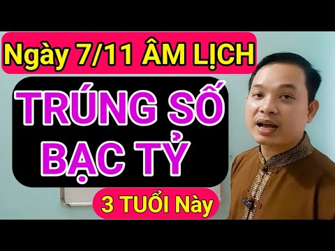 PHẬT BÀ BAN LỘC 7/11 ÂM LỊCH: 3 TUỔI Này Thu Tiền Hốt Bạc, GIÀU SANG BÁM GÓT / Cậu Thành Tử Vi ...